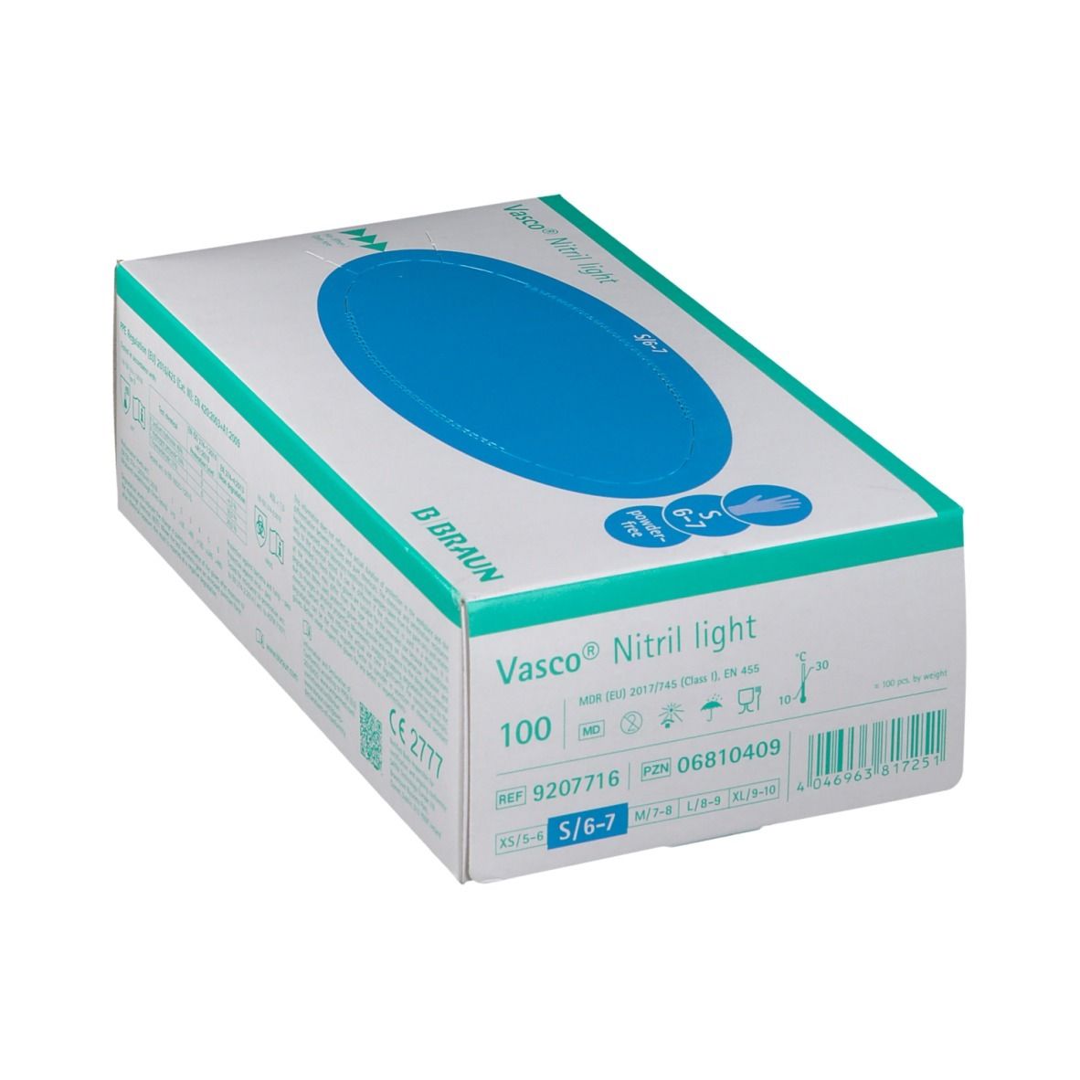 Vasco® Nitril light Untersuchungshandschuhe Gr. S 100 St - Shop Apotheke