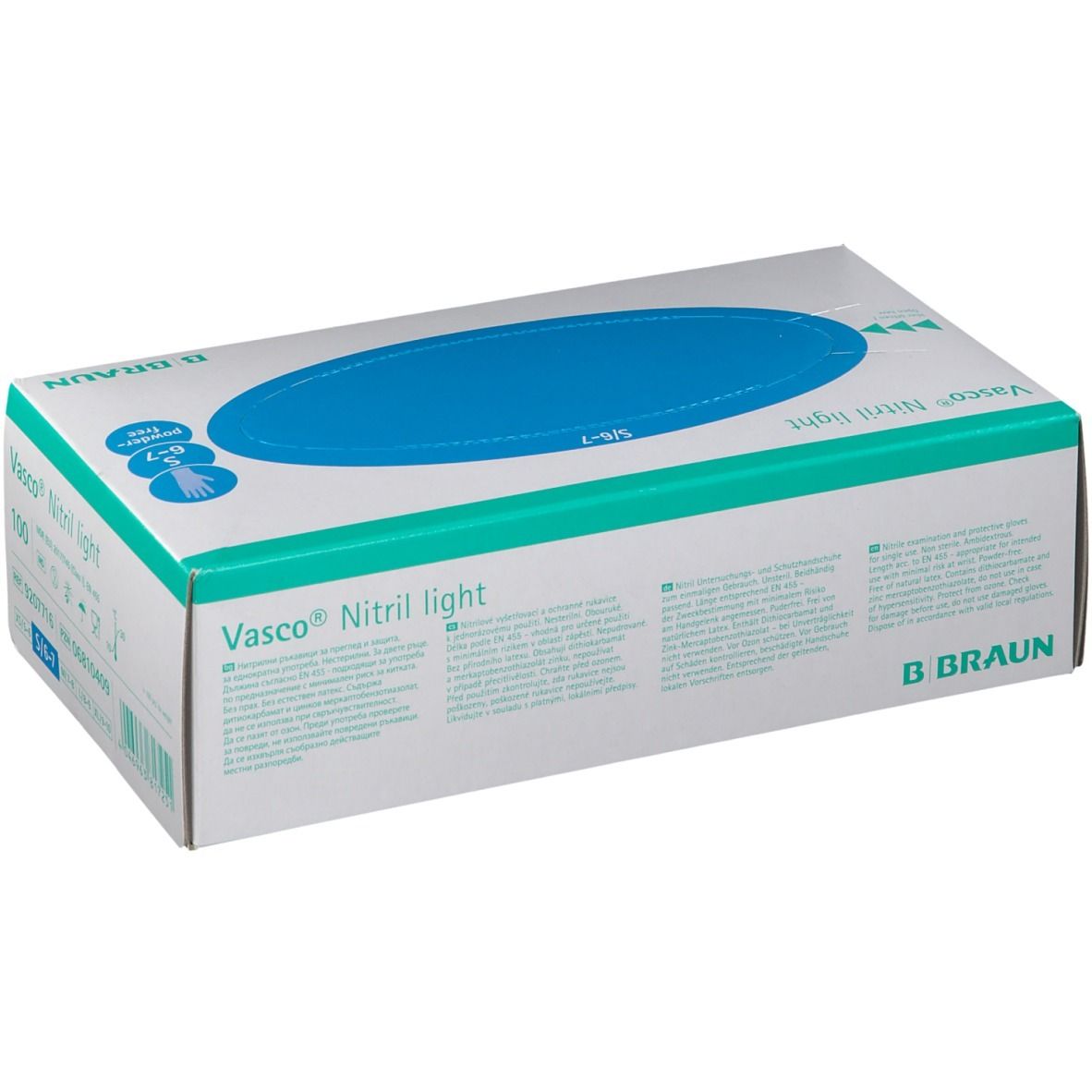 Vasco® Nitril light Untersuchungshandschuhe Gr. S 100 St - Shop Apotheke