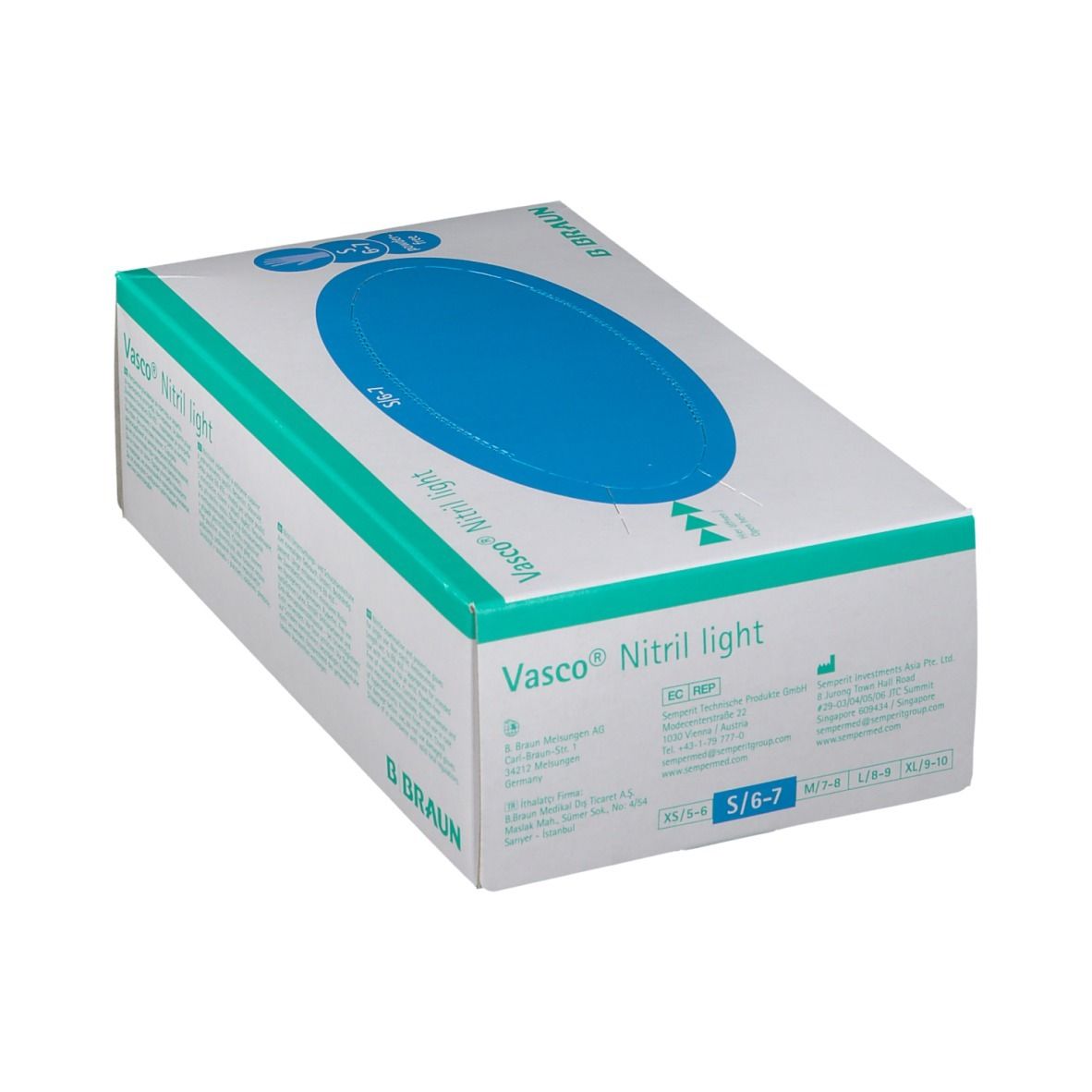 Vasco® Nitril light Untersuchungshandschuhe Gr. S 100 St - Shop Apotheke
