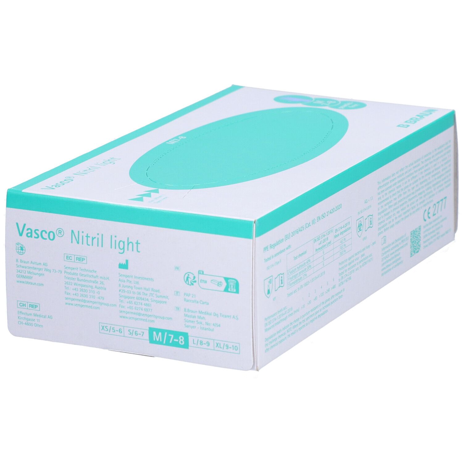 Vasco® Nitril light Untersuchungshandschuhe Gr. M 100 St - Shop Apotheke