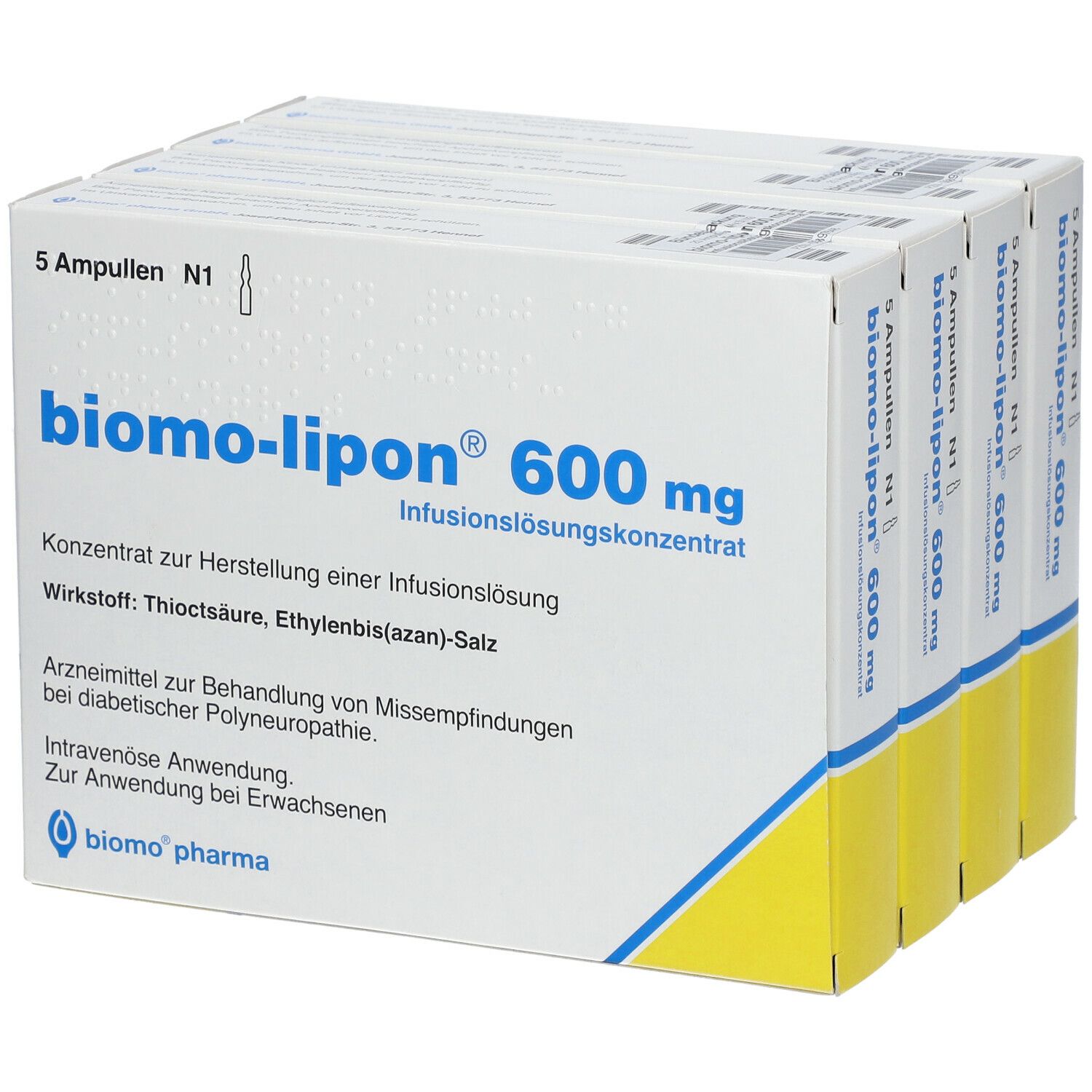 biomo-lipon® 600 mg 5 St - Shop Apotheke