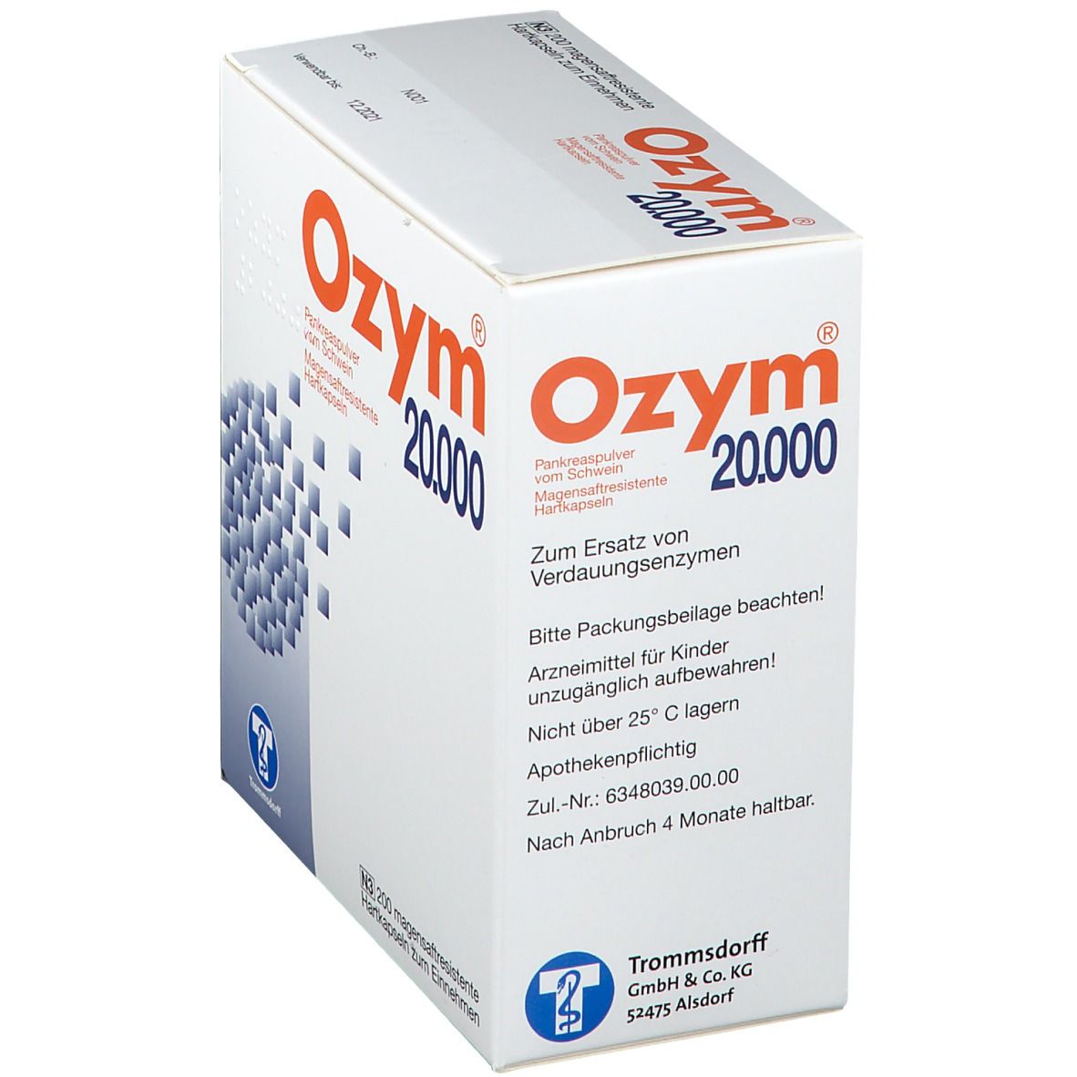 Ozym® 20 000 Kapseln 200 St - Shop Apotheke