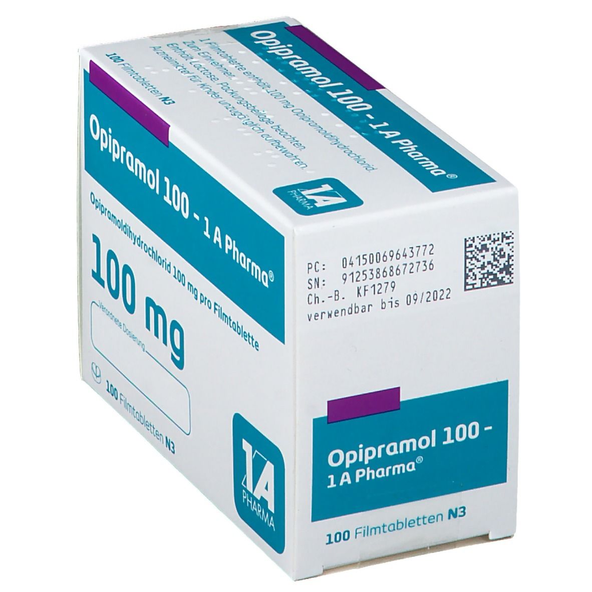 Opipramol 1A Pharma® 100Mg 100 St mit dem E-Rezept kaufen - Shop Apotheke