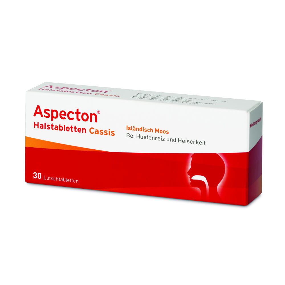 Aspecton® Halstabletten Cassis 30 St - Shop Apotheke
