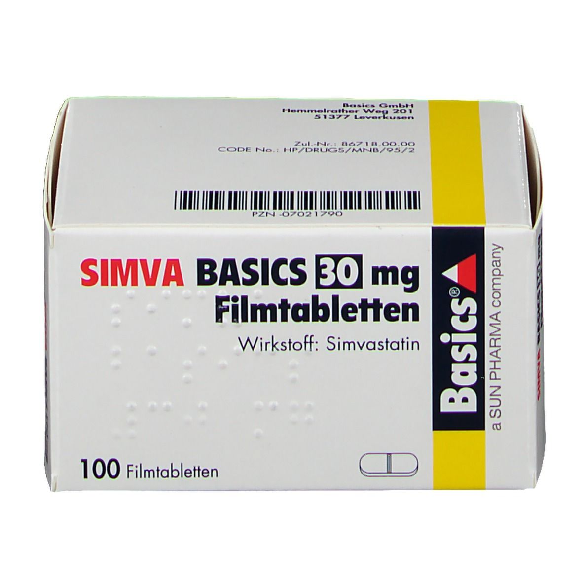 SIMVA BASICS 30 mg 100 St - shop-apotheke.com