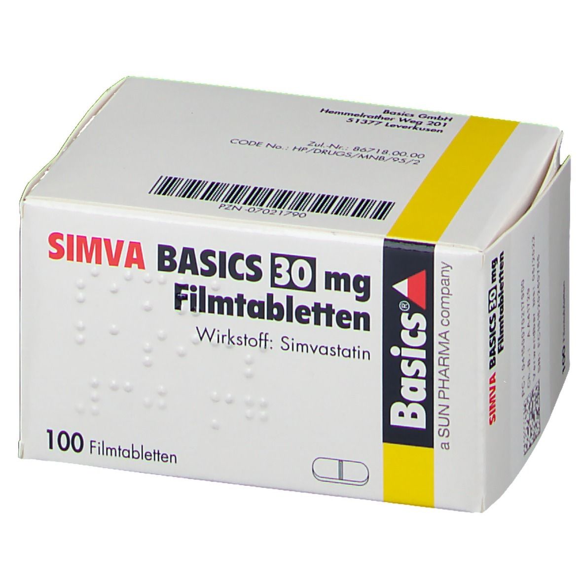 SIMVA BASICS 30 mg 100 St - shop-apotheke.com
