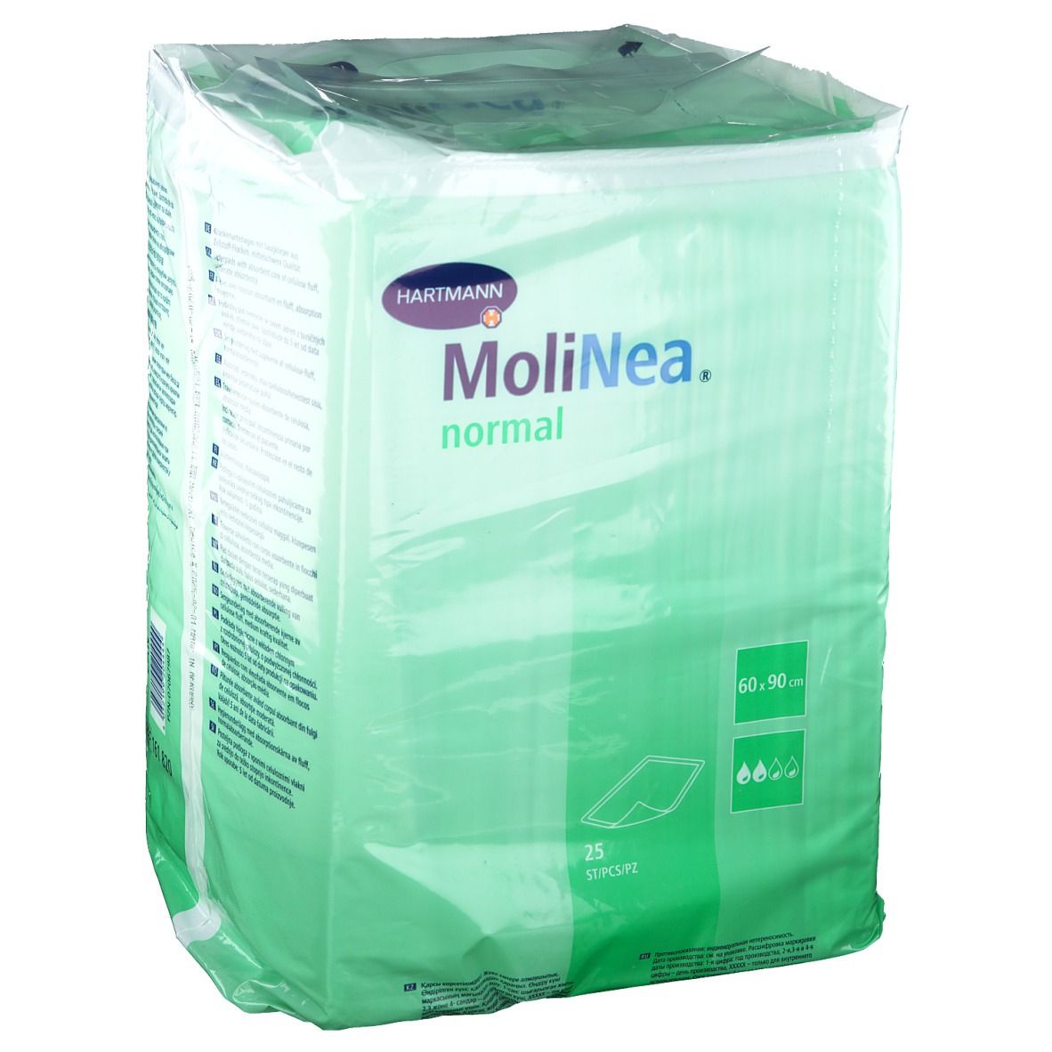 MoliNea® normal Krankenunterlagen 60x90cm 25 St - Shop Apotheke