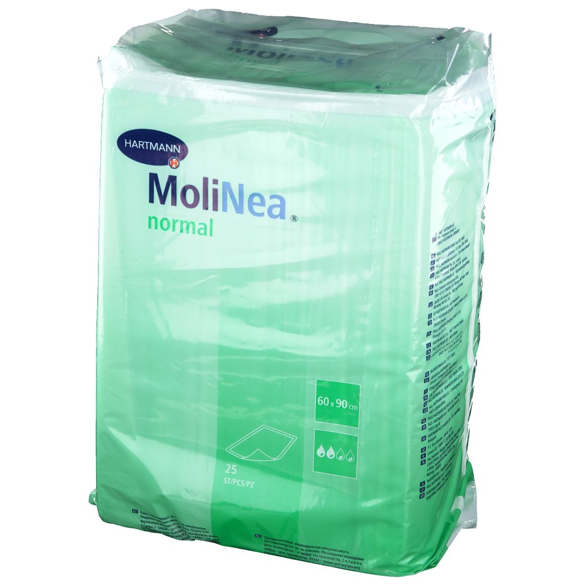 MoliNea® normal Krankenunterlagen 60x90cm 25 St - Shop Apotheke