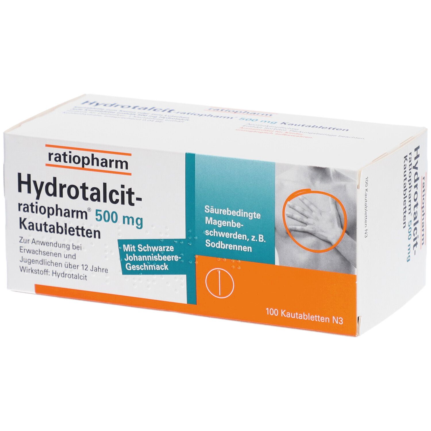 Hydrotalcit-ratiopharm® 500 mg Kautabletten 100 St - shop-apotheke.com