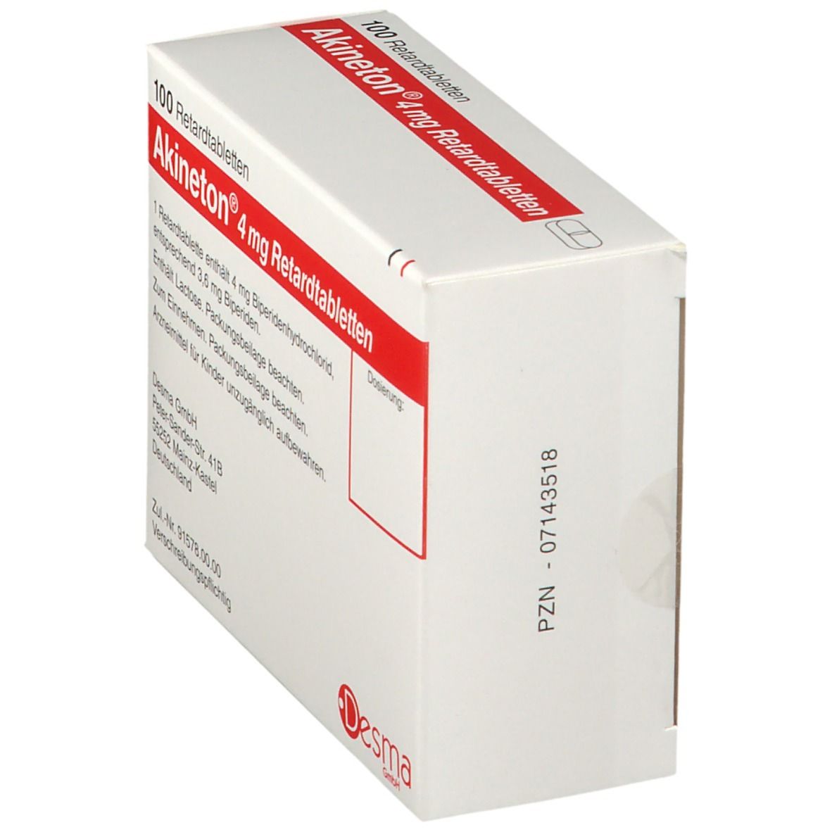 Akineton® 4 mg 100 St mit dem E-Rezept kaufen - Shop Apotheke