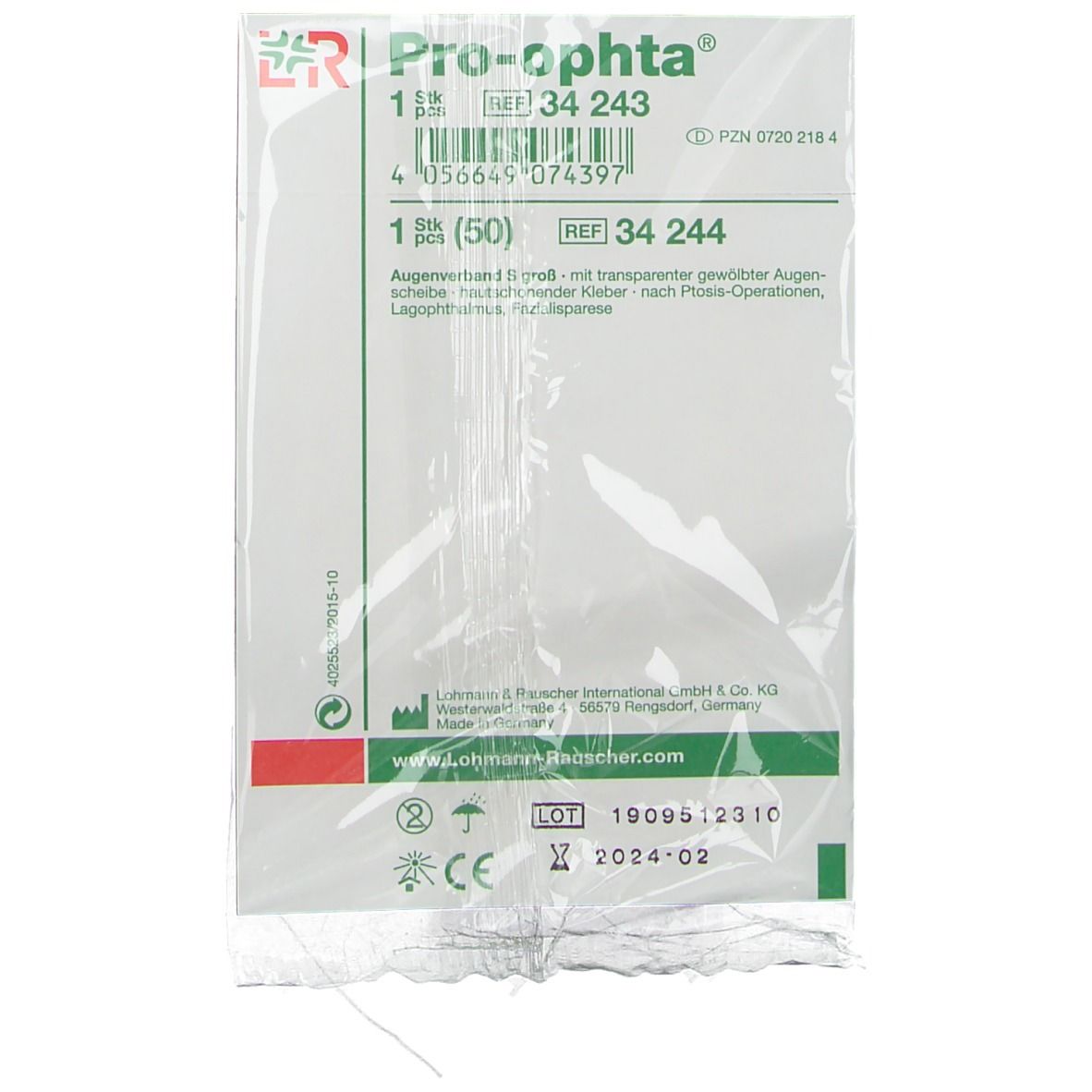 Pro-ophta® Augenverband S groß 1 St - Shop Apotheke
