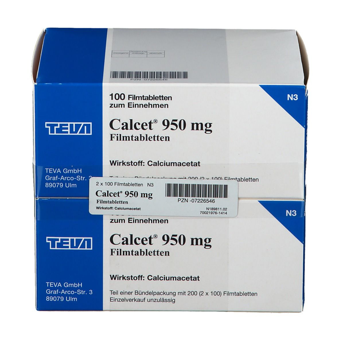 Calcet® 950mg 200 St - Shop Apotheke
