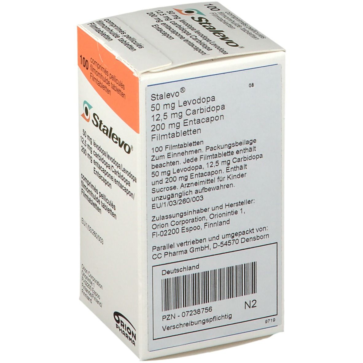 Stalevo® 50 mg/12,5 mg/200 mg 100 St mit dem E-Rezept kaufen - Shop ...