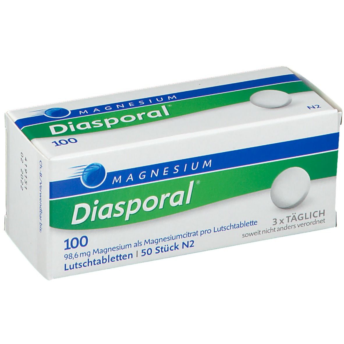 Magnesium-Diasporal® 100 Lutschtabletten 50 St - shop-apotheke.com