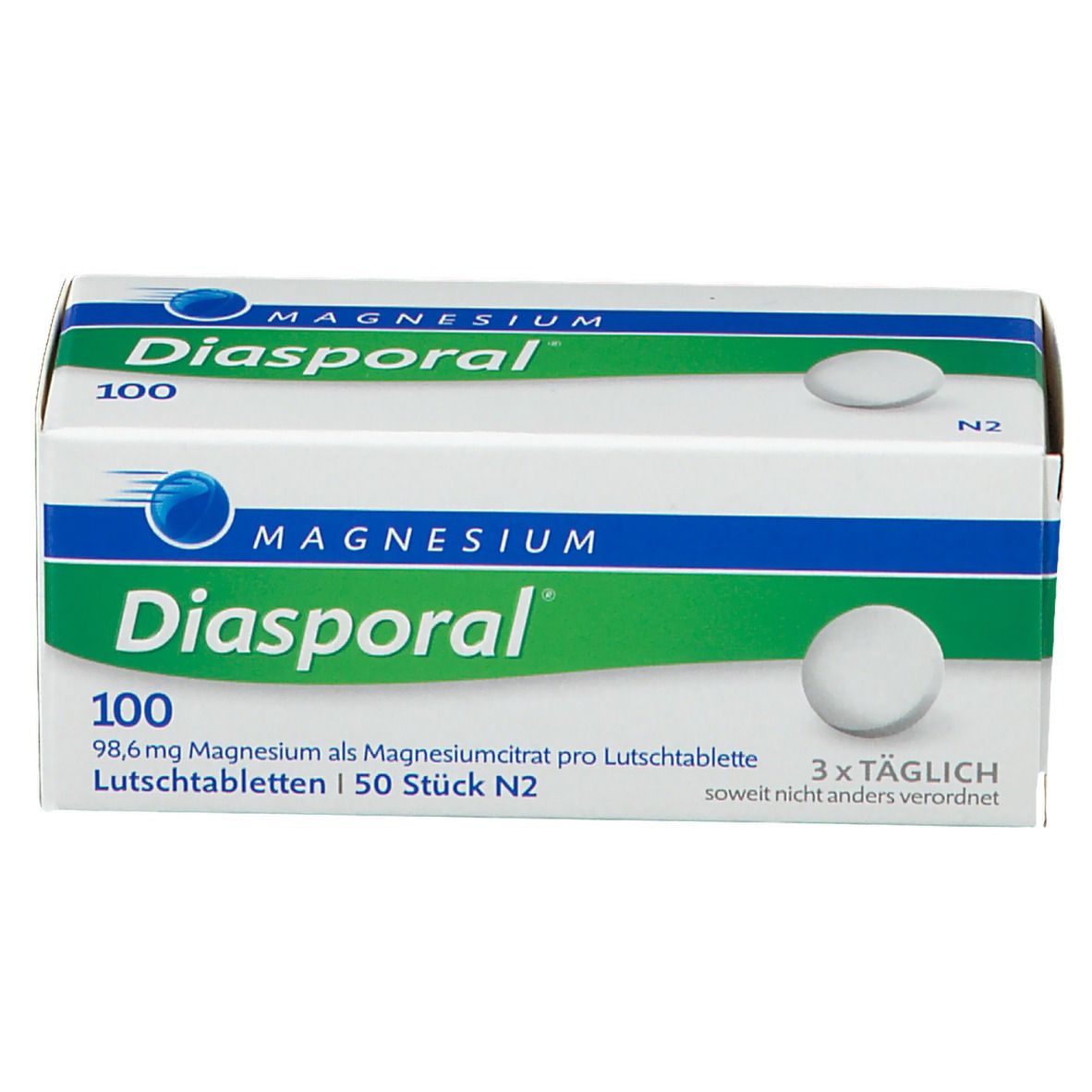 Magnesium-Diasporal® 100 Lutschtabletten 50 St - shop-apotheke.com