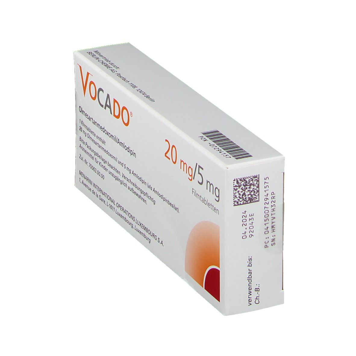 Vocado® 20 mg/5 mg 28 St mit dem E-Rezept kaufen - Shop Apotheke