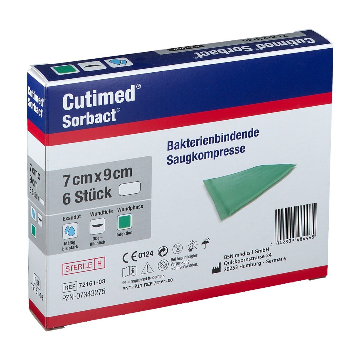 Cutimed® Sorbact 7 cm x 9 cm 6 St - Shop Apotheke