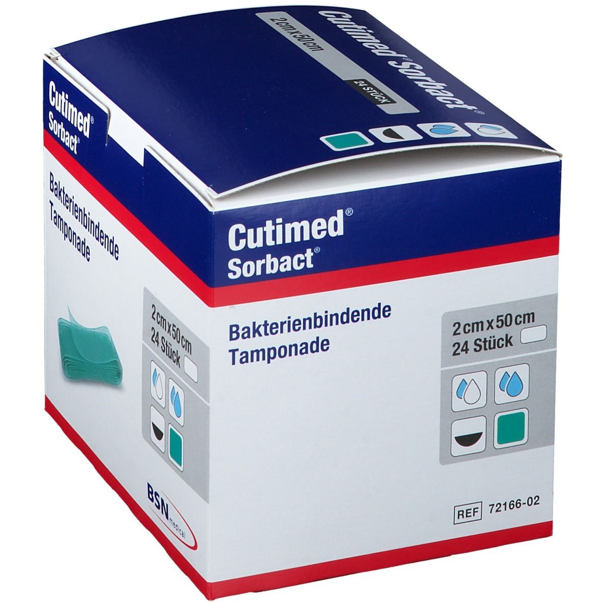 Cutimed® Sorbact 2 cm x 50 cm 24 St - Shop Apotheke