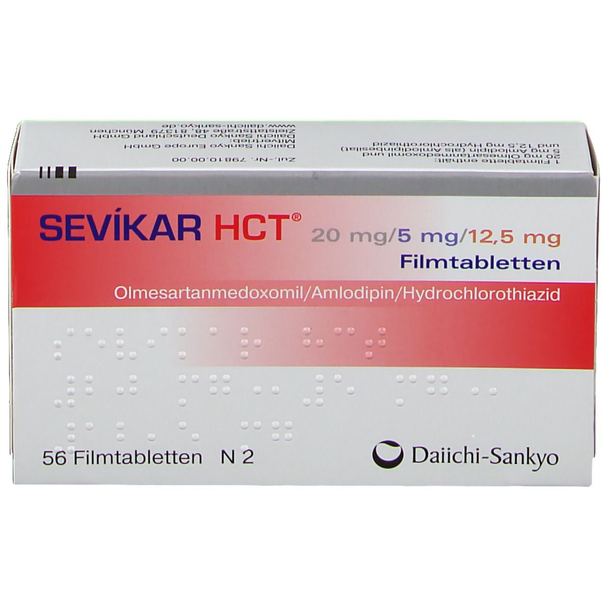 SEVIKAR HCT® 20mg/5mg/12,5mg 56 St - shop-apotheke.com