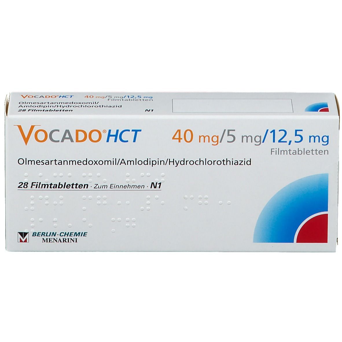 Vocado®HCT 40 mg/5 mg/12,5 mg 28 St mit dem E-Rezept kaufen - Shop Apotheke