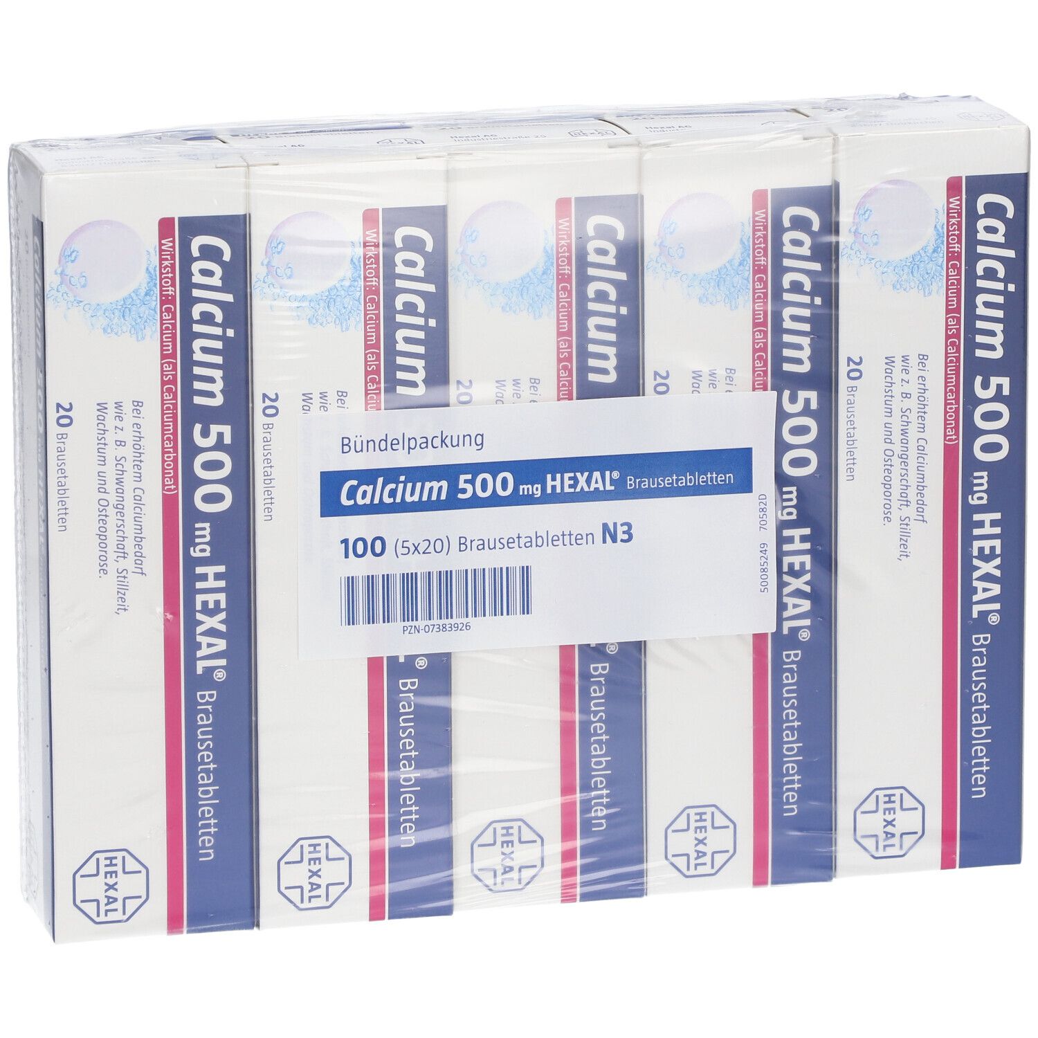 Calcium 500 mg HEXAL® 100 St - shop-apotheke.com