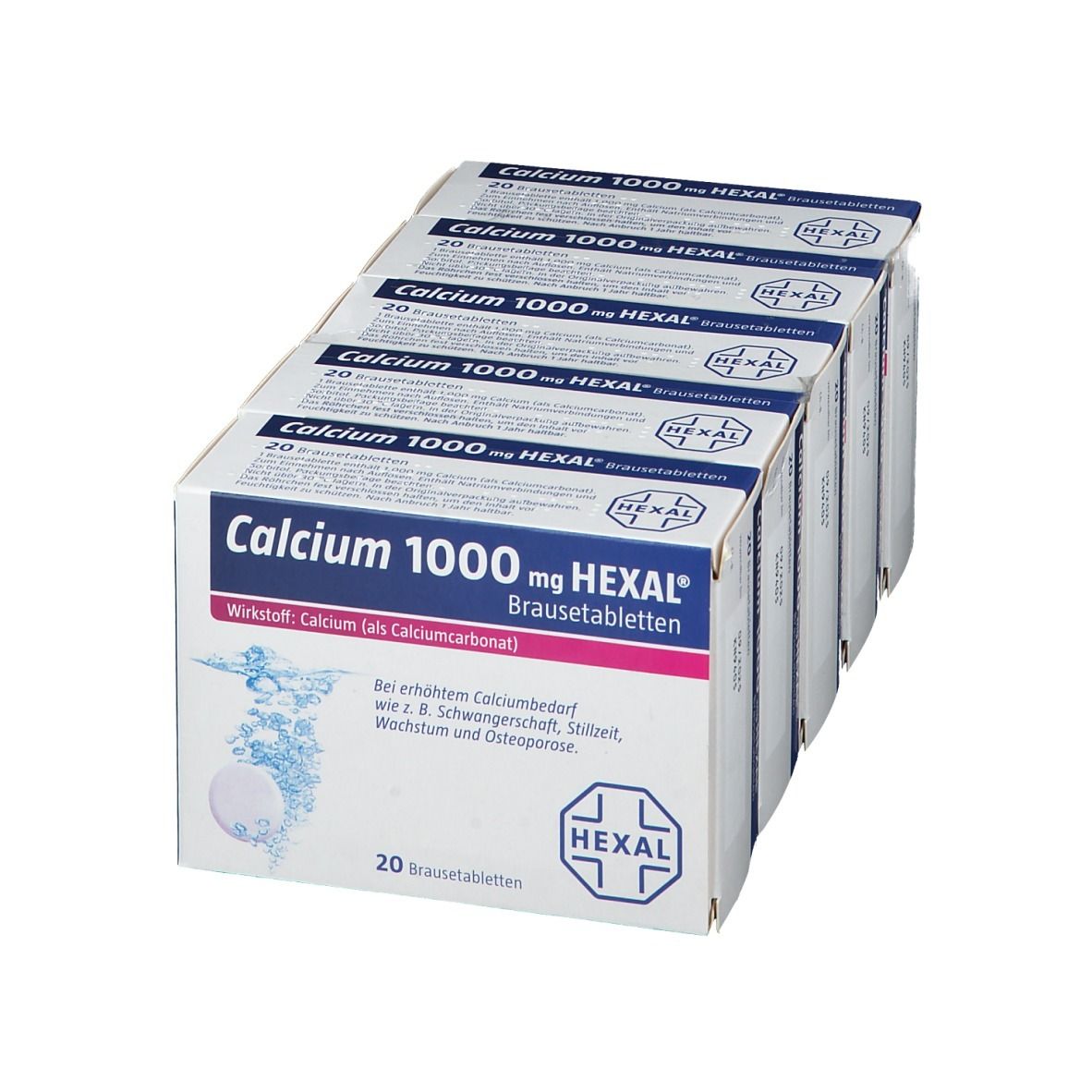 Calcium 1000 mg HEXAL® 100 St - shop-apotheke.com