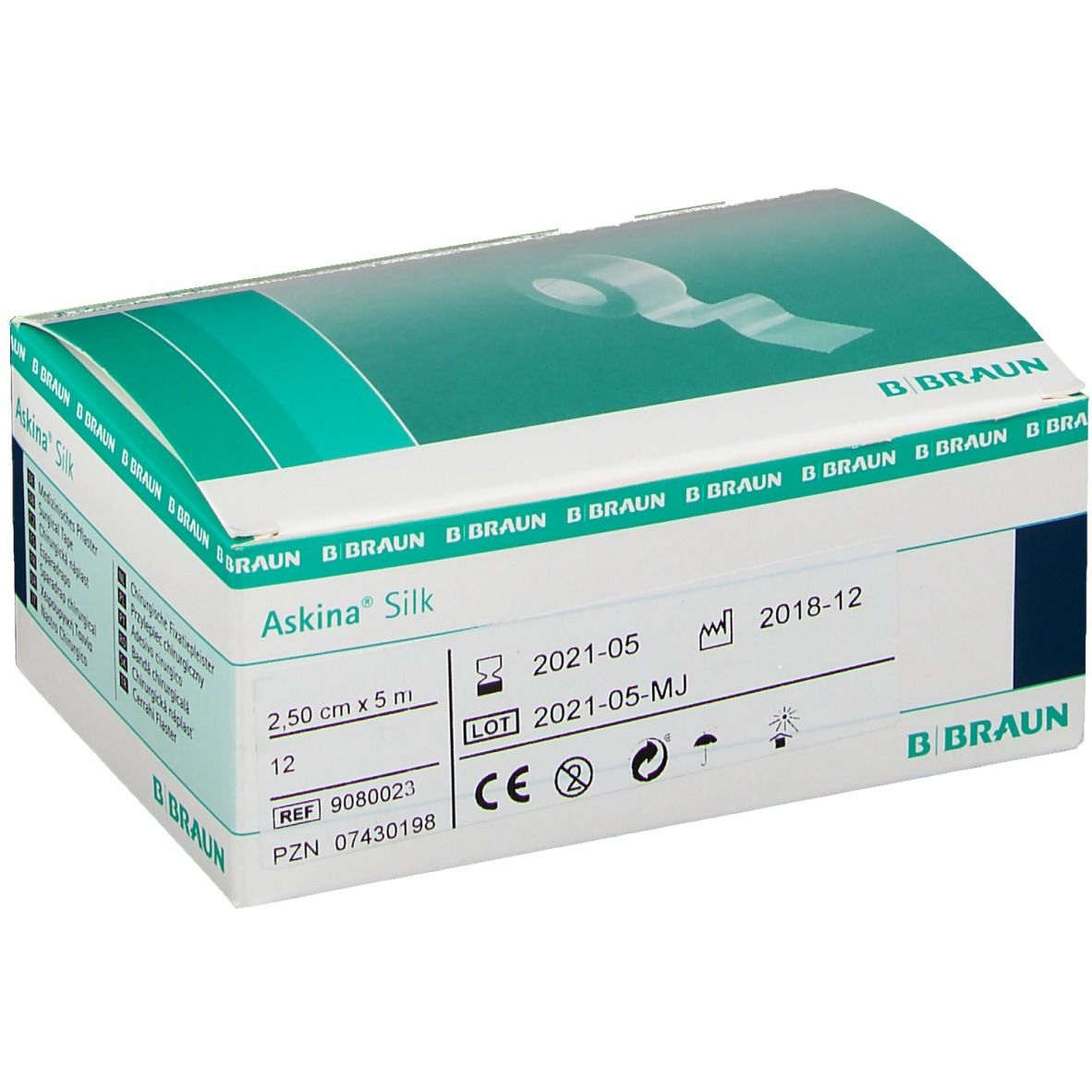 Askina® Silk Seidenpflaster 5 m x 2,5 cm 12 St - Shop Apotheke