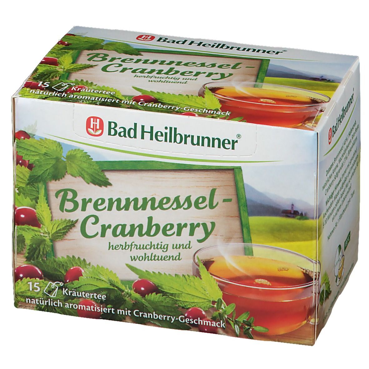 Bad Heilbrunner® Brennnessel-Cranberry Tee 15x1,8 g - Shop Apotheke