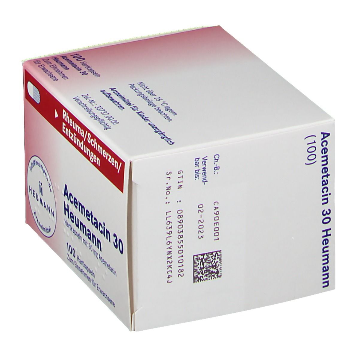 Acemetacin 30 Heumann 100 St mit dem E-Rezept kaufen - Shop Apotheke