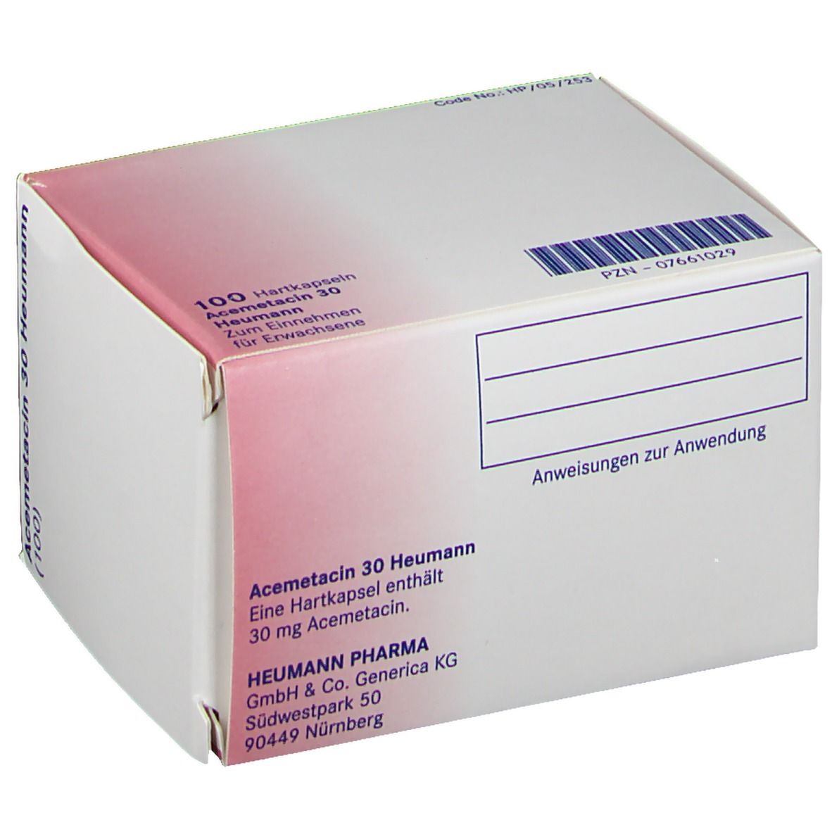 Acemetacin 30 Heumann 100 St mit dem E-Rezept kaufen - Shop Apotheke