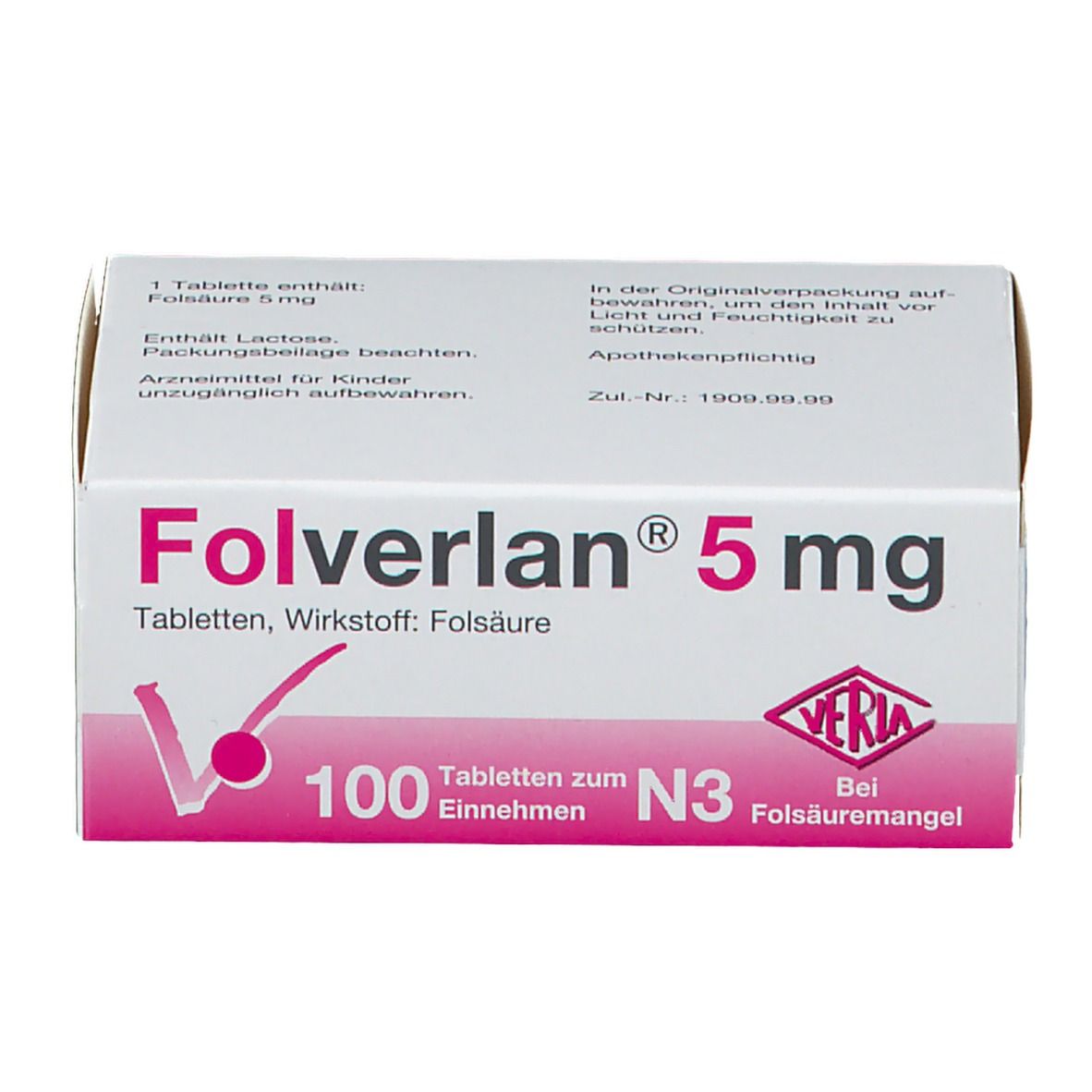 Folverlan® 5 mg Tabletten 100 St - Shop Apotheke