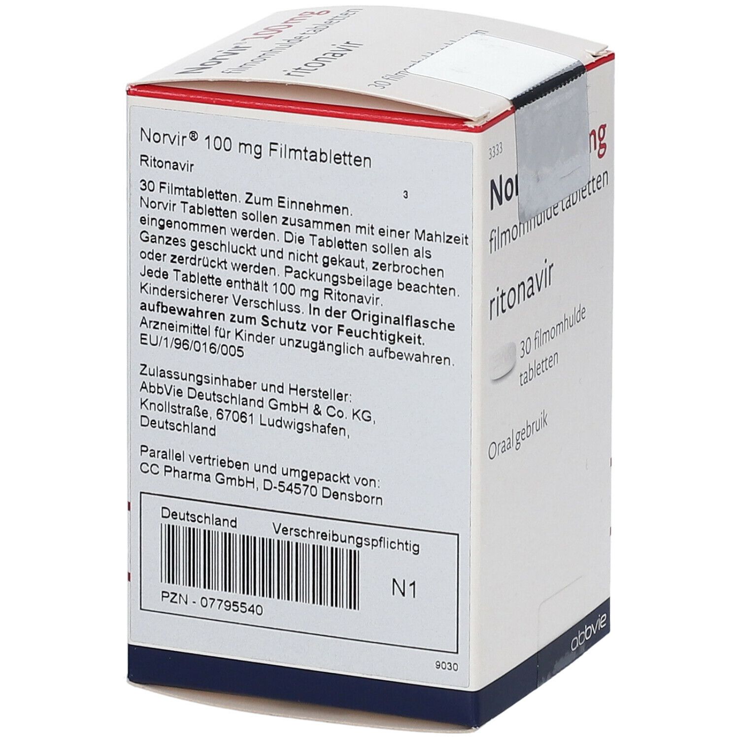 Norvir 100 mg 30 St mit dem E-Rezept kaufen - Shop Apotheke