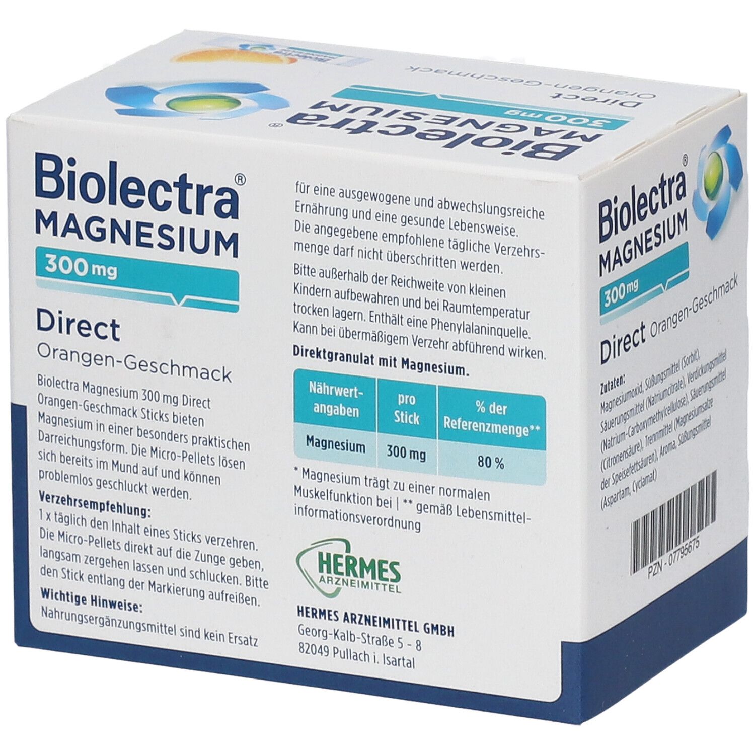 Biolectra® Magnesium 300 mg Direct Orangengeschmack 40 St - shop ...