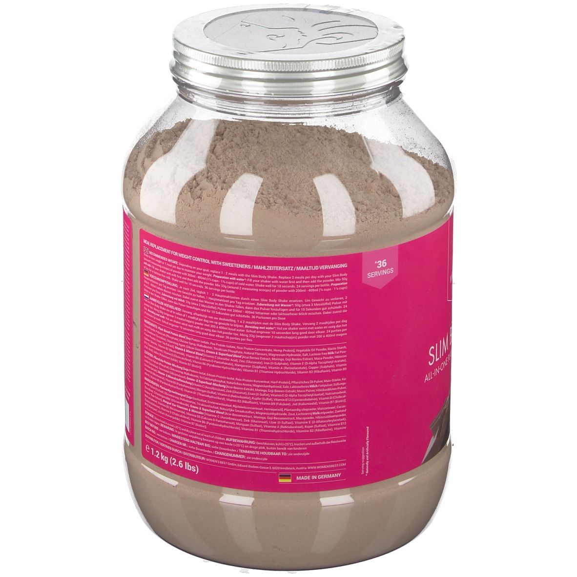 WOMENS BEST Slim Body Shake Schokolade 1200 g - Shop Apotheke