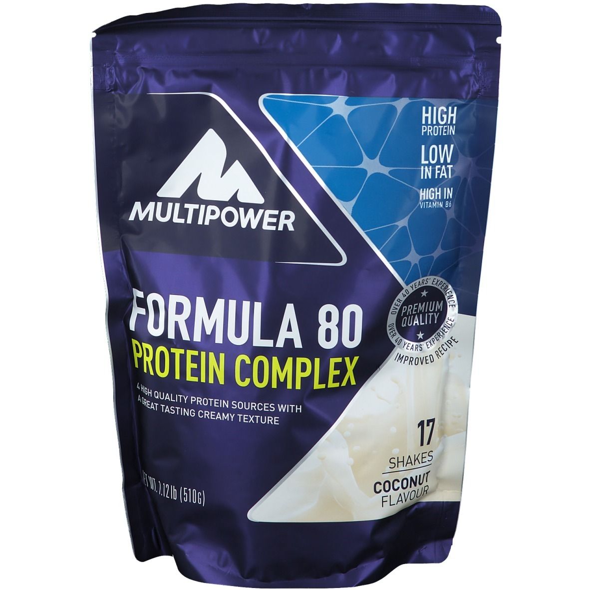Multipower Formula 80 Protein Complex, Kokosnuss, Pulver 510 g - shop ...