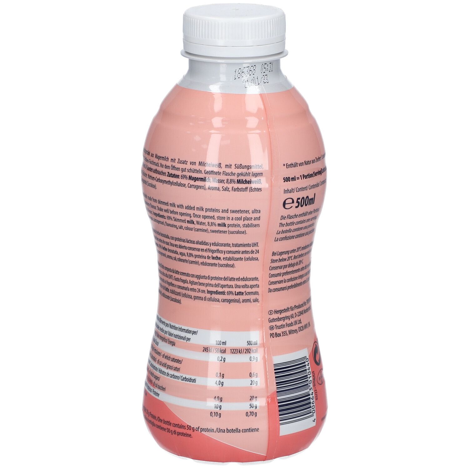 Multipower 50 g High Protein Shake, Erdbeere 500 ml - Shop Apotheke