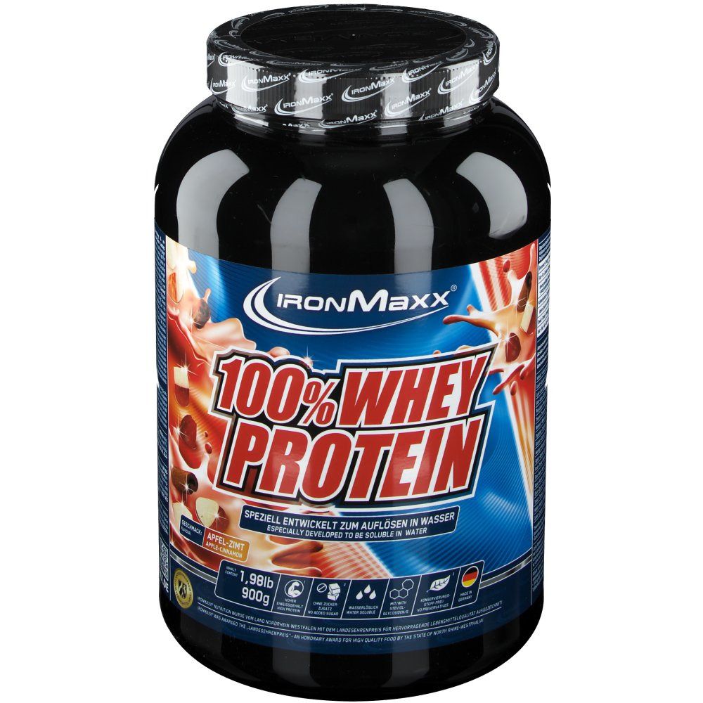 IronMaxx Whey Protein, Apfel-Zimt 900 g - shop-apotheke.at