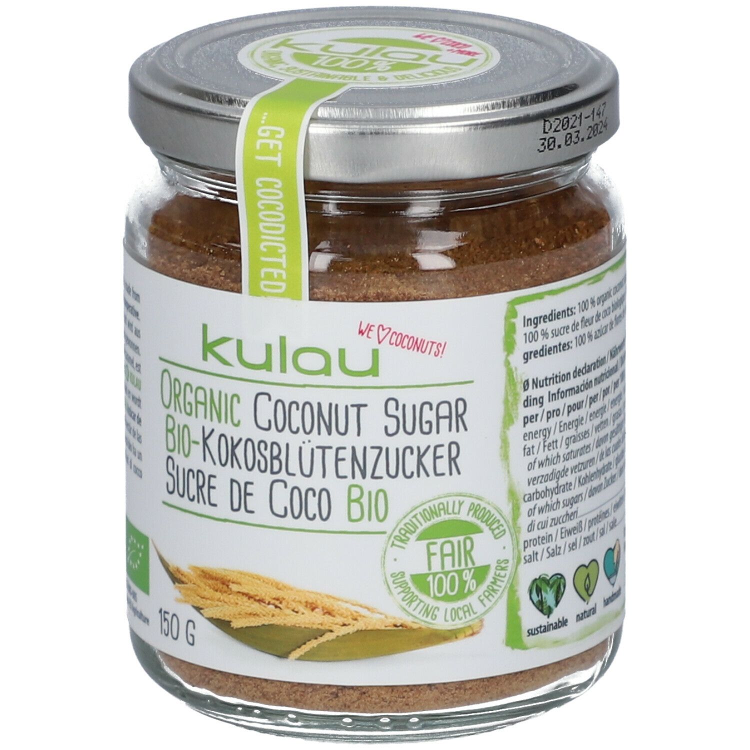 Kulau BIO-KOKOSBLÜTENZUCKER 150 g - Shop Apotheke