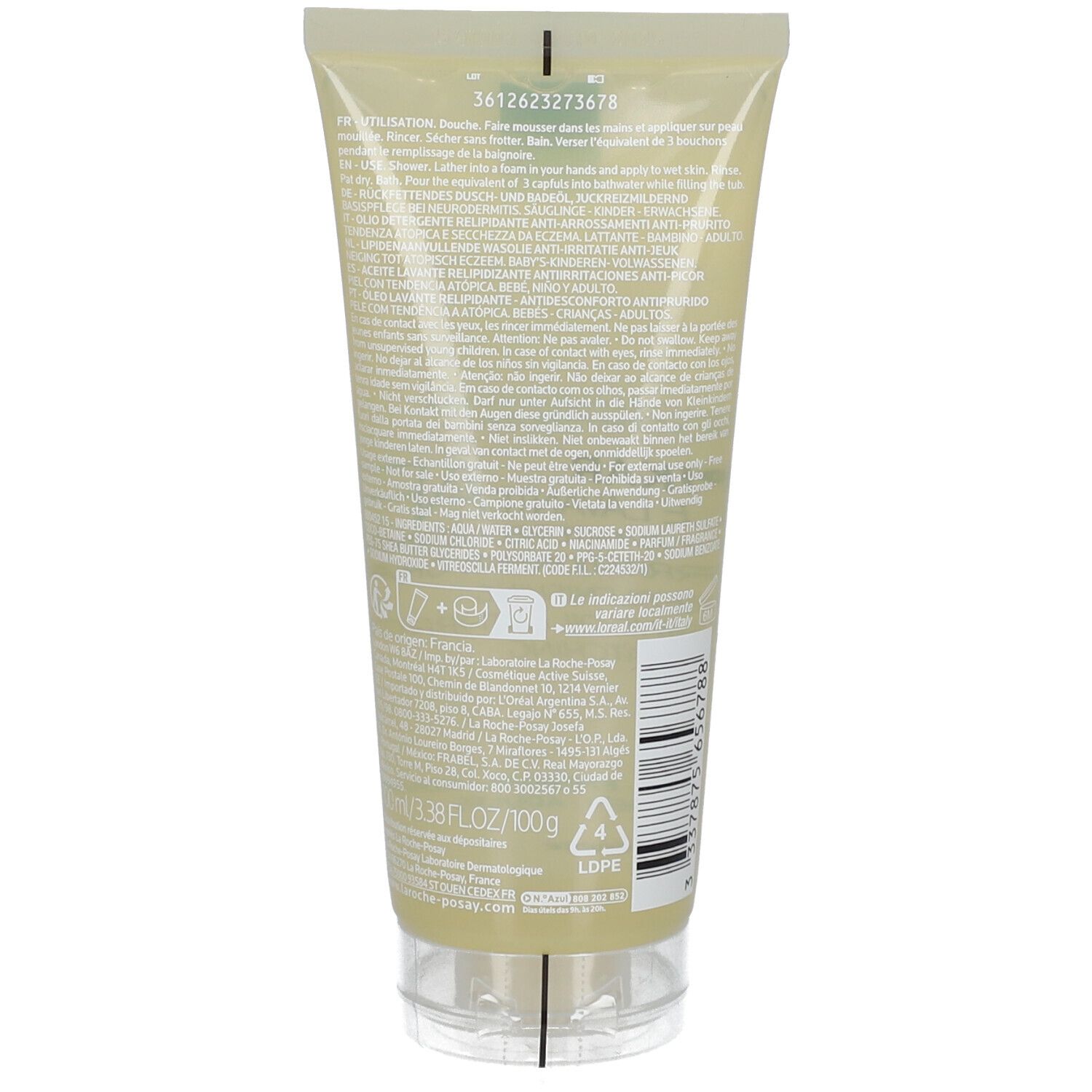 Beigabe La Roche Posay Lipikar Dusch- & Badeöl AP+ Mini 100ml 100 ml ...