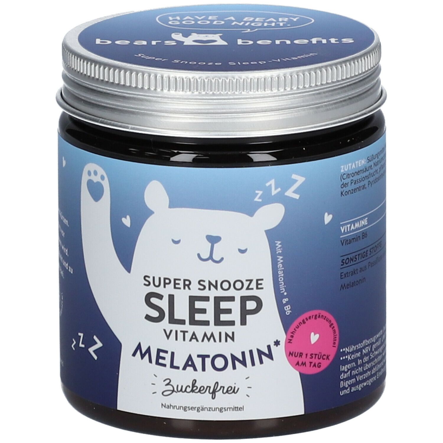 Bears with Benefits Super Snooze Sleep Vitamin with Melatonin 60 St ...