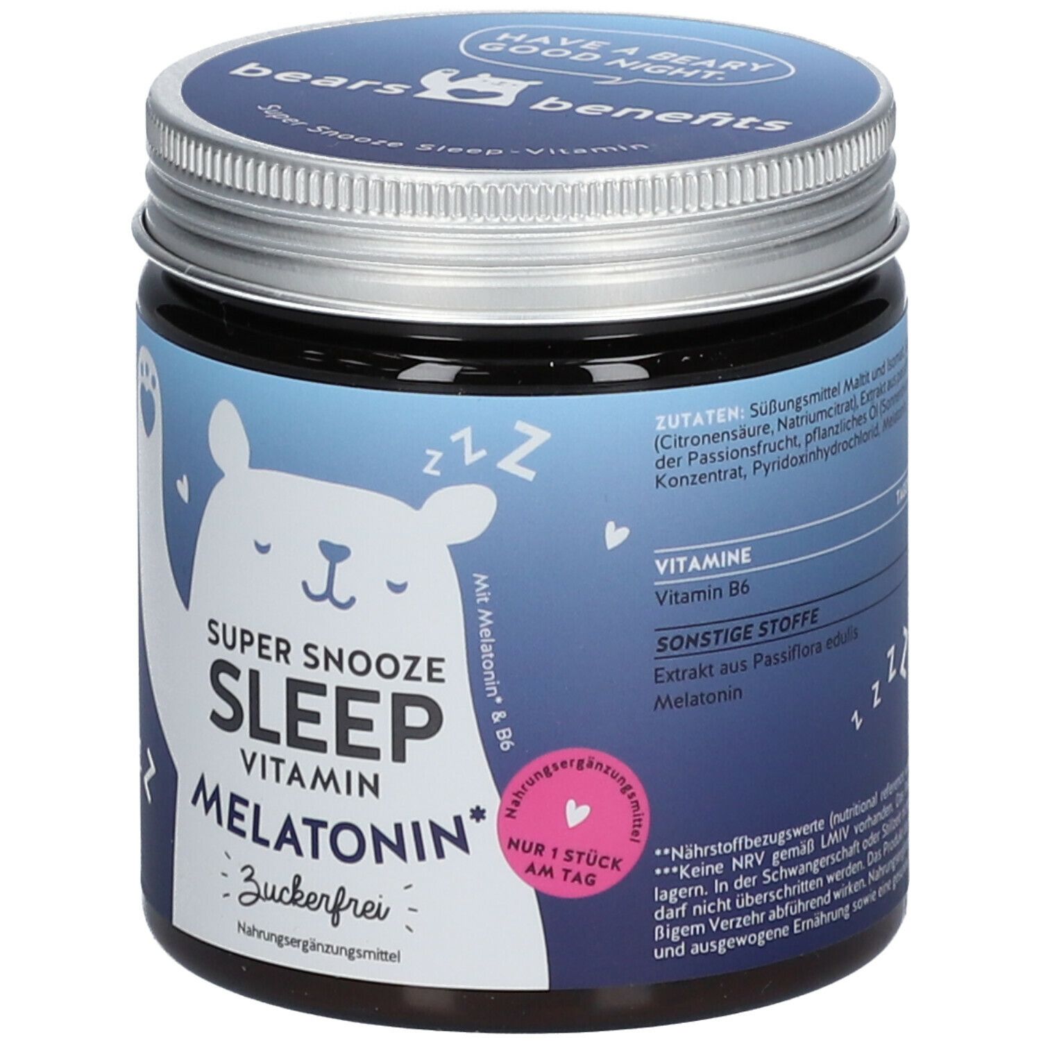 Bears with Benefits Super Snooze Sleep Vitamin with Melatonin 60 St ...