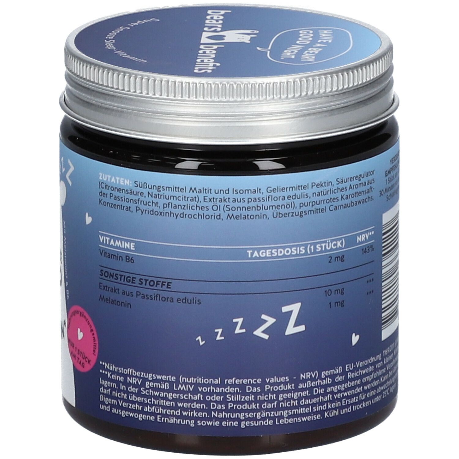 Bears with Benefits Super Snooze Sleep Vitamin with Melatonin 60 St ...