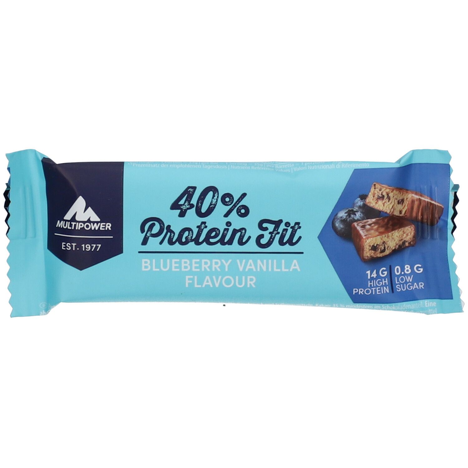 Multipower 40% Protein Fit Blueberry Vanilla 35 g - Shop Apotheke