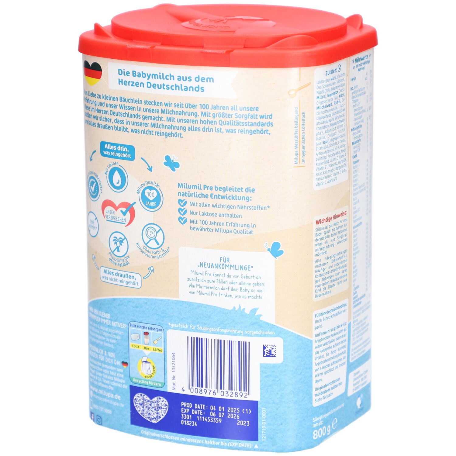 Milupa milumil Pre Anfangsmilch von Geburt an 800 g - shop-apotheke.at