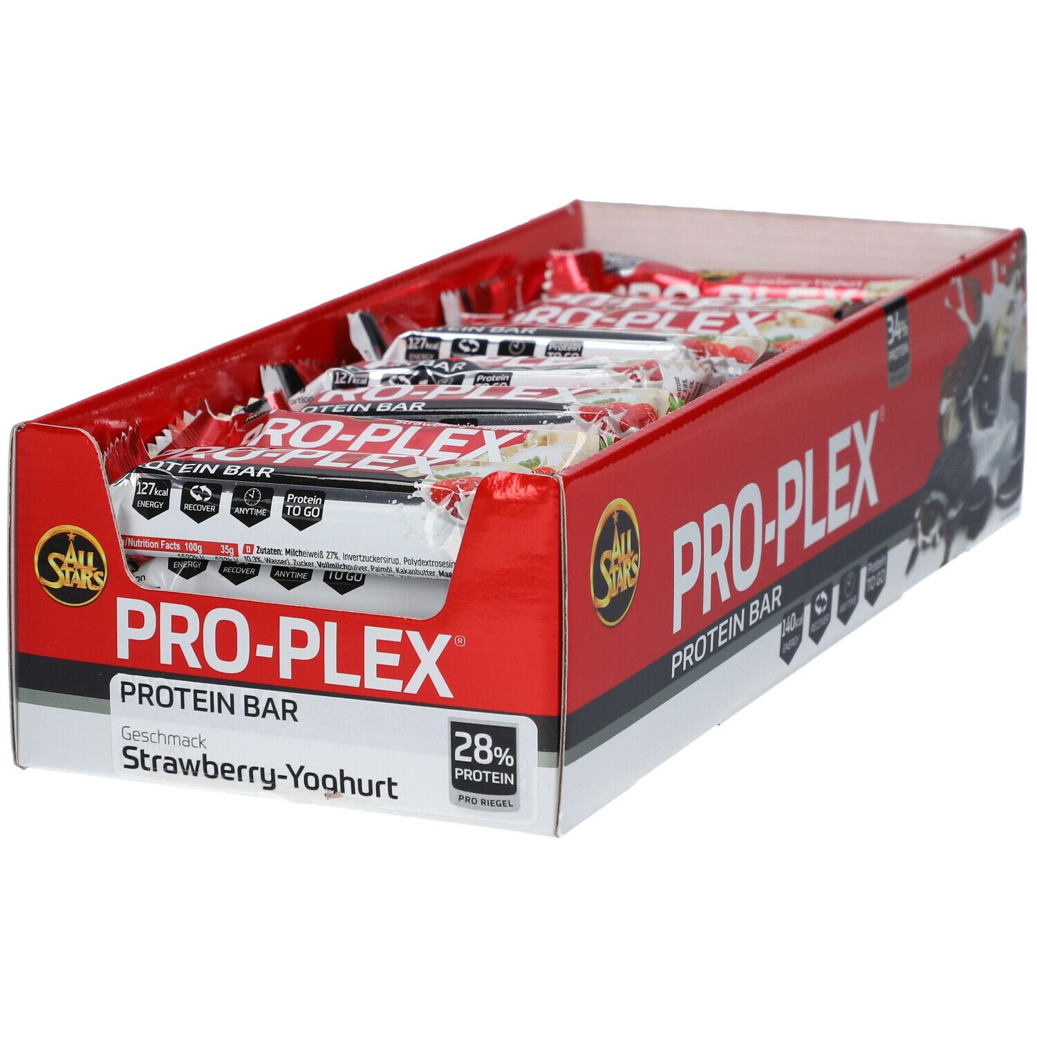All Stars® Pro-Plex Protein Bar Strawberry-Yoghurt 32x35 g - Shop Apotheke