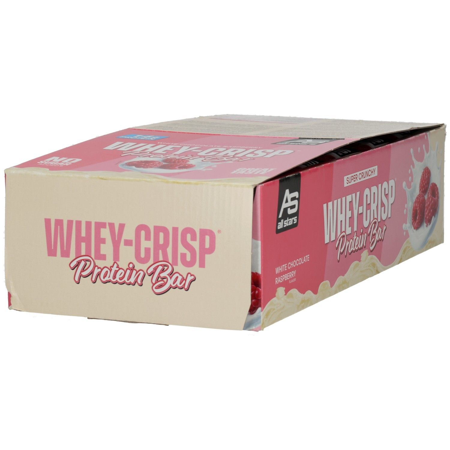 All Stars® Whey Crisp Protein Bar White Chocolate Raspberry 25x50 g ...