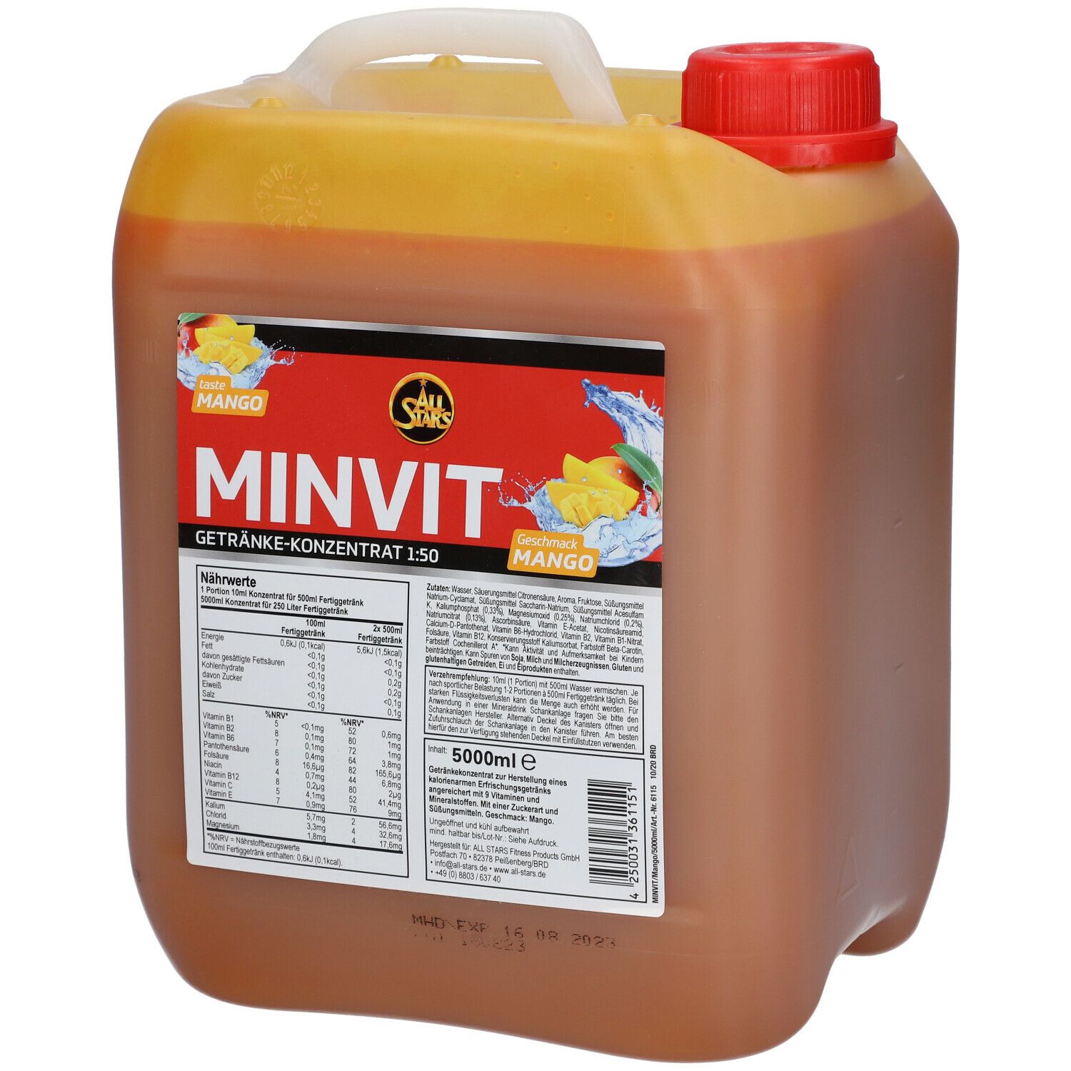 All Stars® Minvit Mango 5000 ml - Shop Apotheke