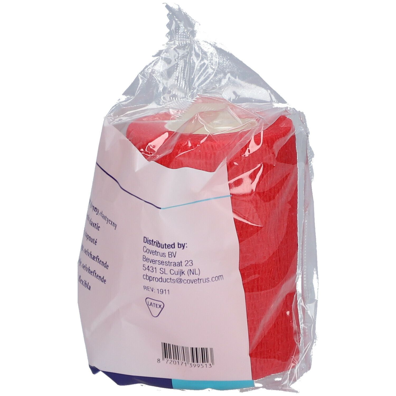 covetrus Cohesive bandages 7,5cm x 4,5m red 1 St - Shop Apotheke