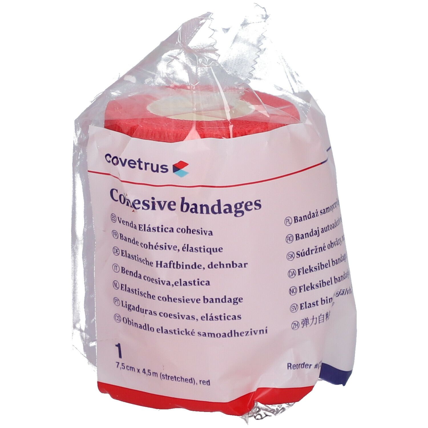 covetrus Cohesive bandages 7,5cm x 4,5m red 1 St - Shop Apotheke