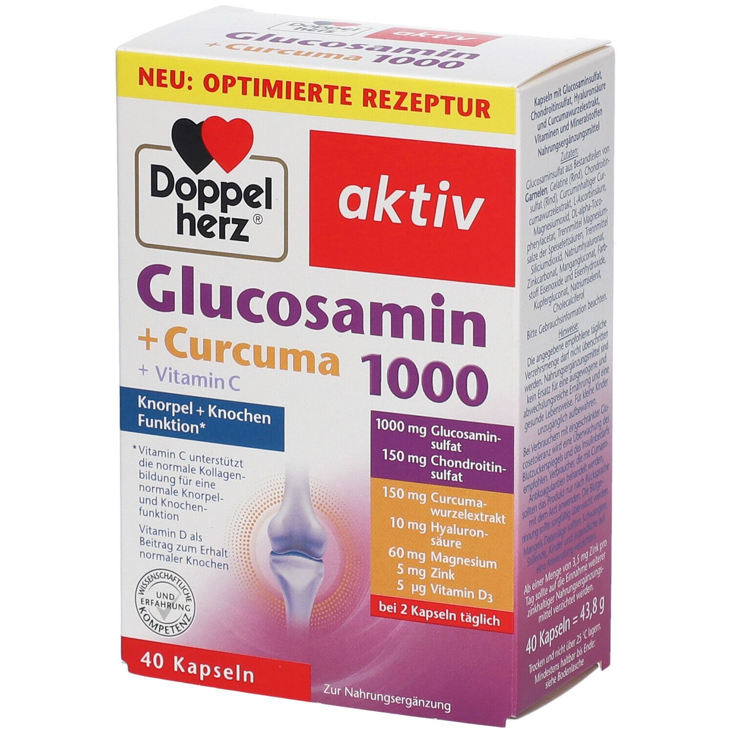 Doppelherz® Glucosamin + Curcuma 1000 40 St - SHOP APOTHEKE